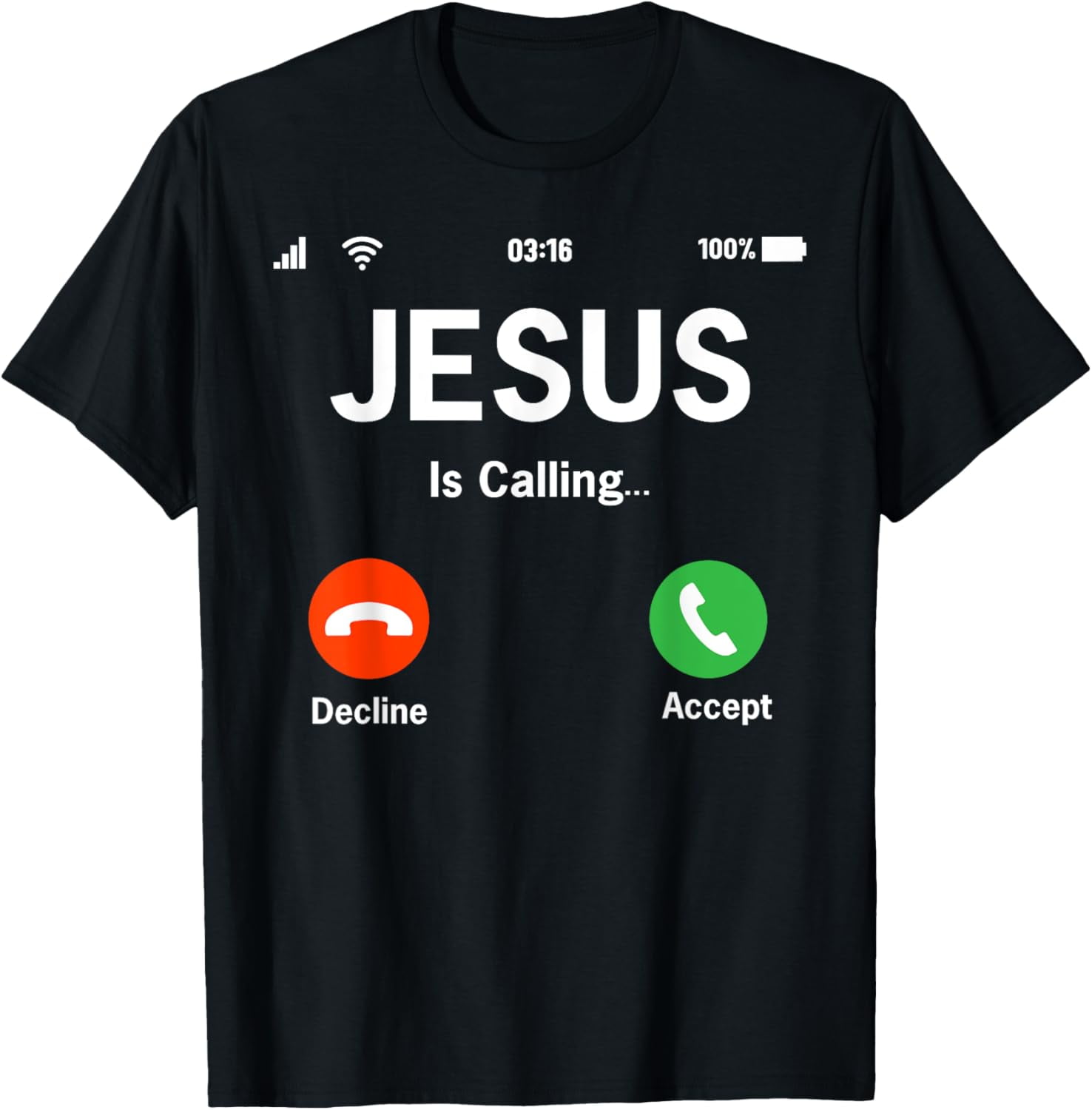 Bible Emergency Numbers Jesus Is Calling I Jesus Mens T-Shirt - Walmart.com