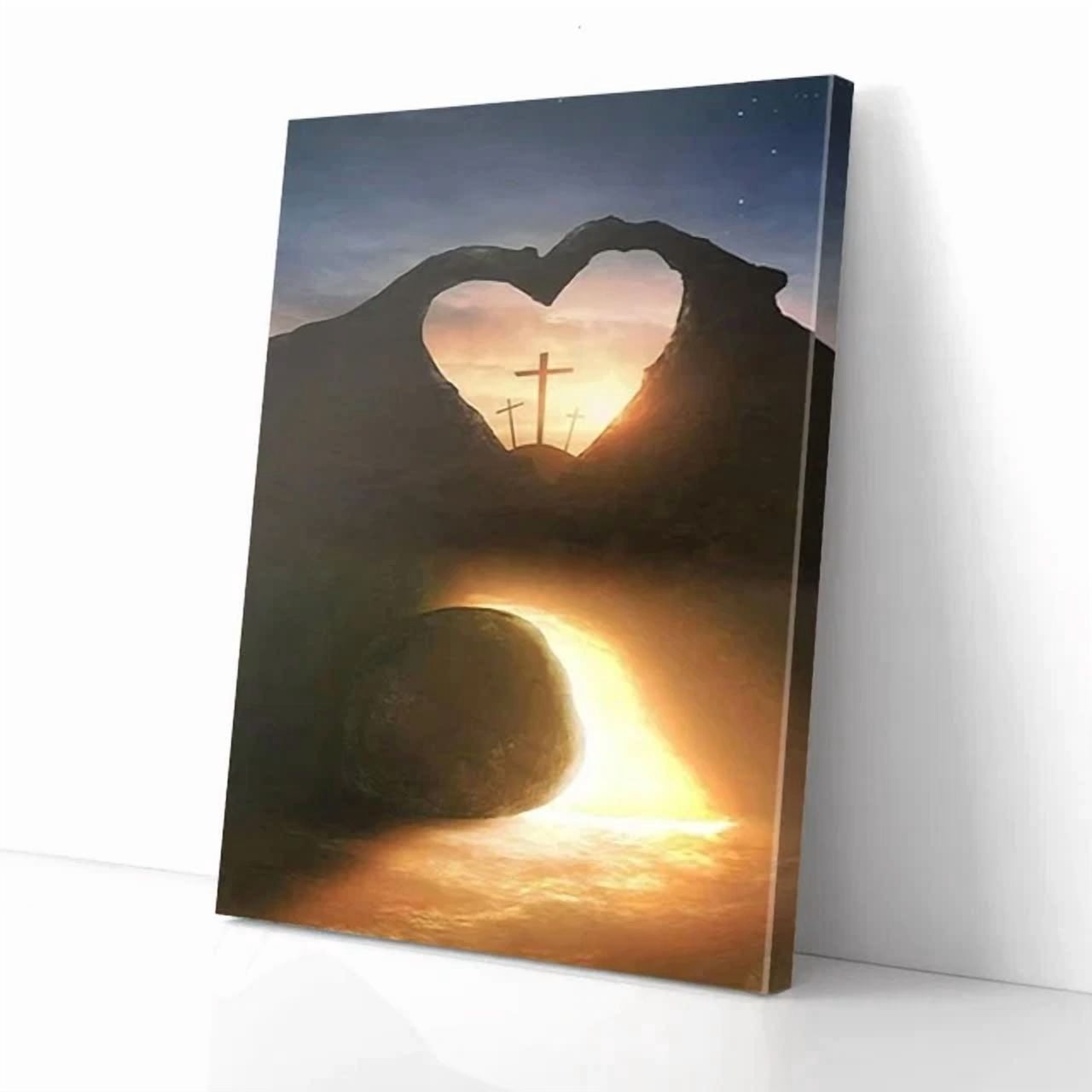 Bible Heart Cross Poster Wall Art Home Decor Vintage Art Print Cute ...