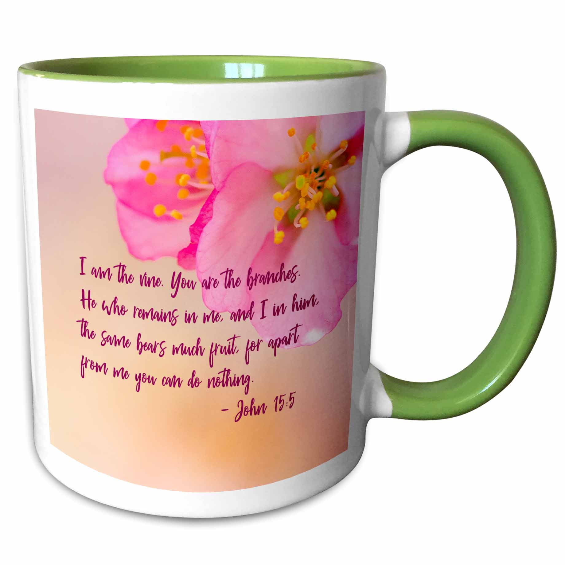 3drose, Bible - I Am the Vine. You Are the Branches. He Who Remains in ...