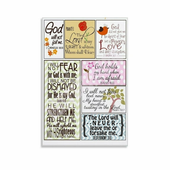 Bible John Peter Corinthians Stitching Religious Posters of Scripture ...