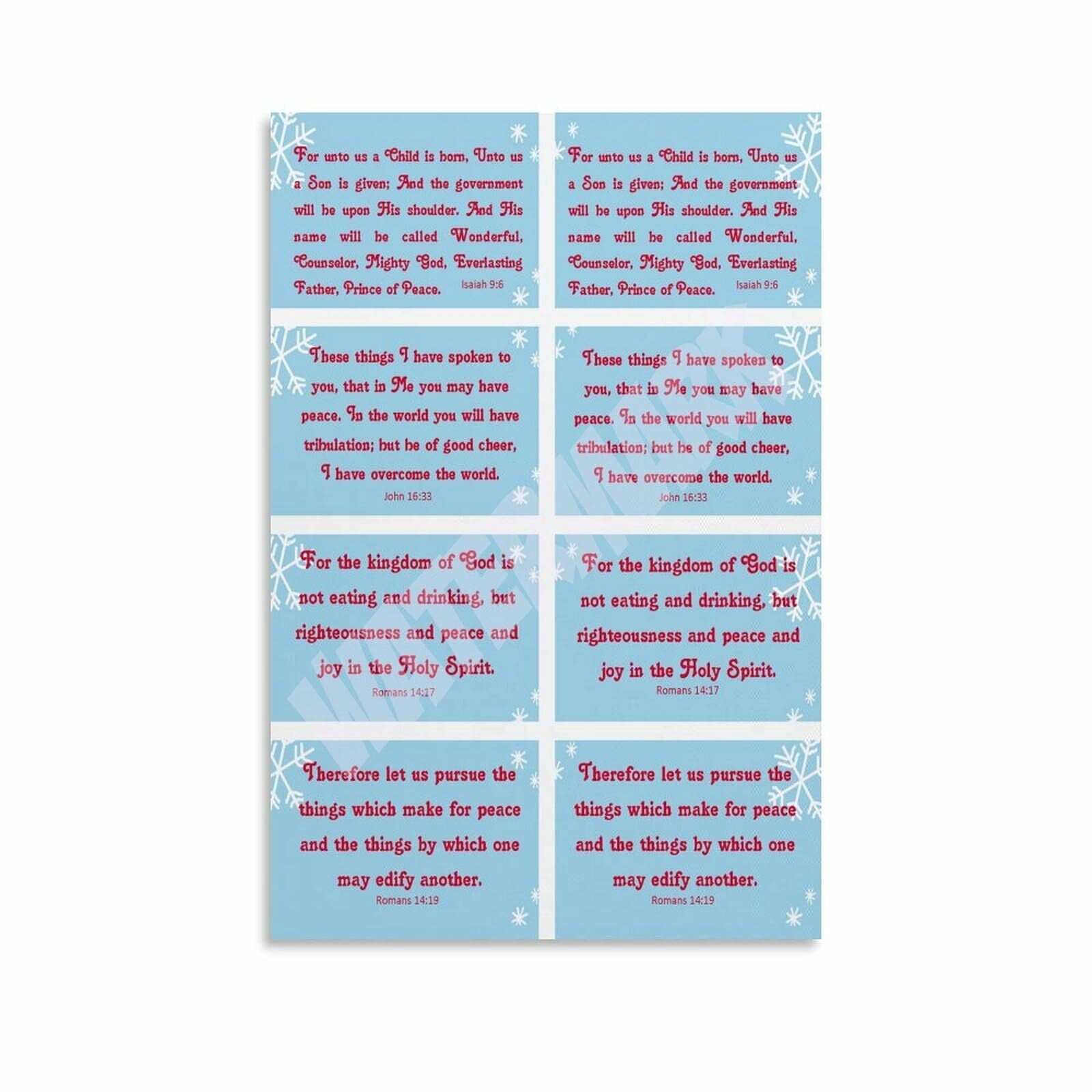 Bible John Peter Corinthians Stitching Religious Posters of Scripture ...