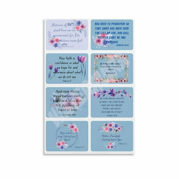 Bible John Peter Corinthians Stitching Religious Posters of Scripture ...