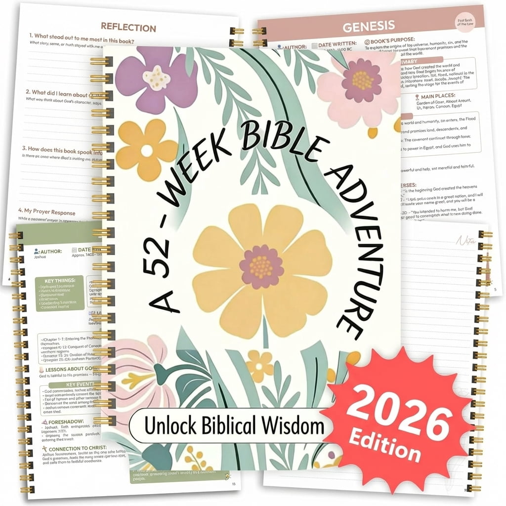 Bible Journal for Women The Bible in a Year | 52 Week Guided Bible ...
