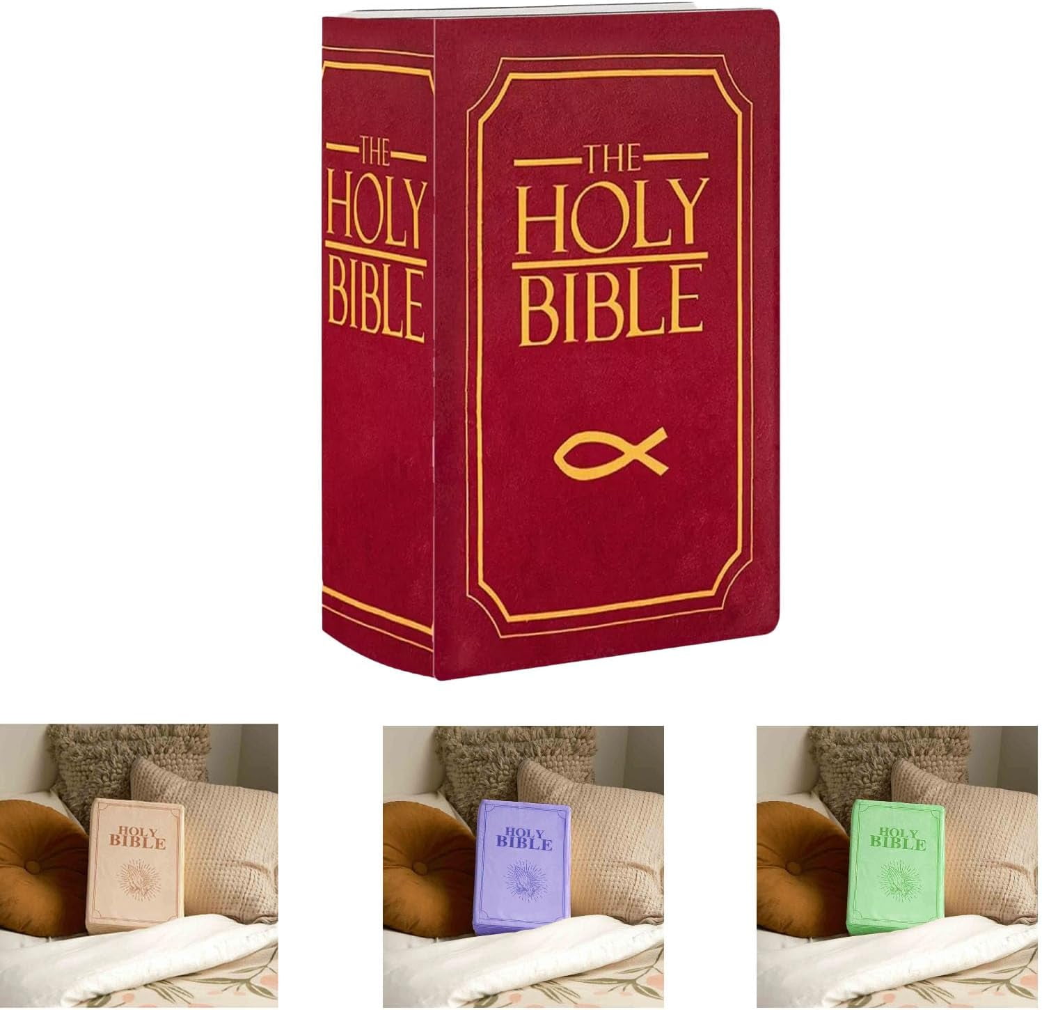 Bible Pillow Book Plush That Opens,Bible Pillow, Cozy Faith Bible ...