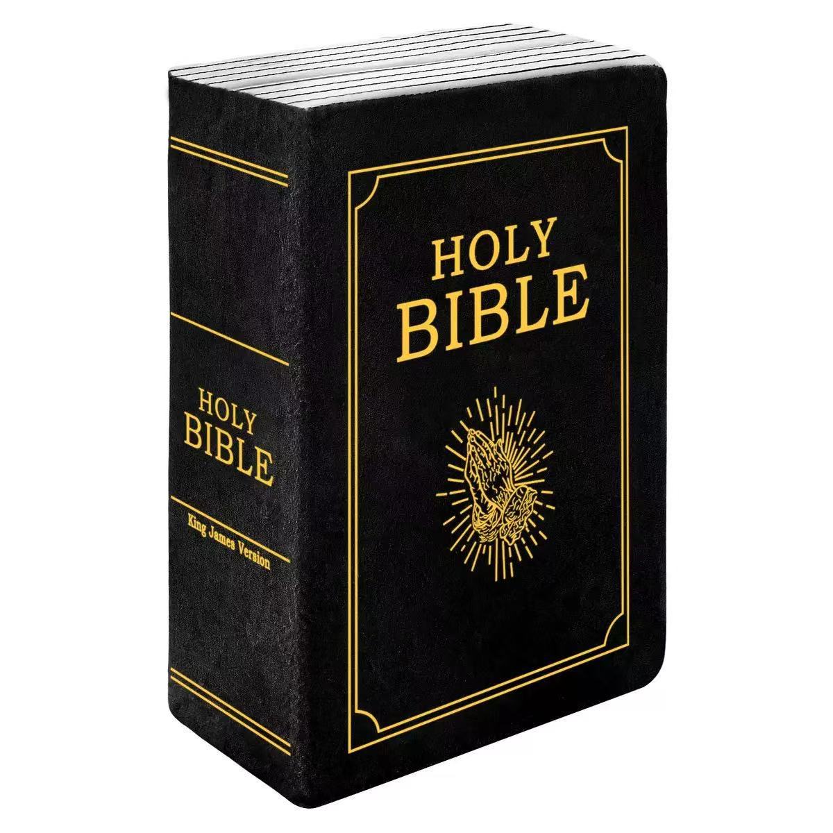Bible Pillow，The Holy Bible Pillow Plush - Book Shape，That Opens ...