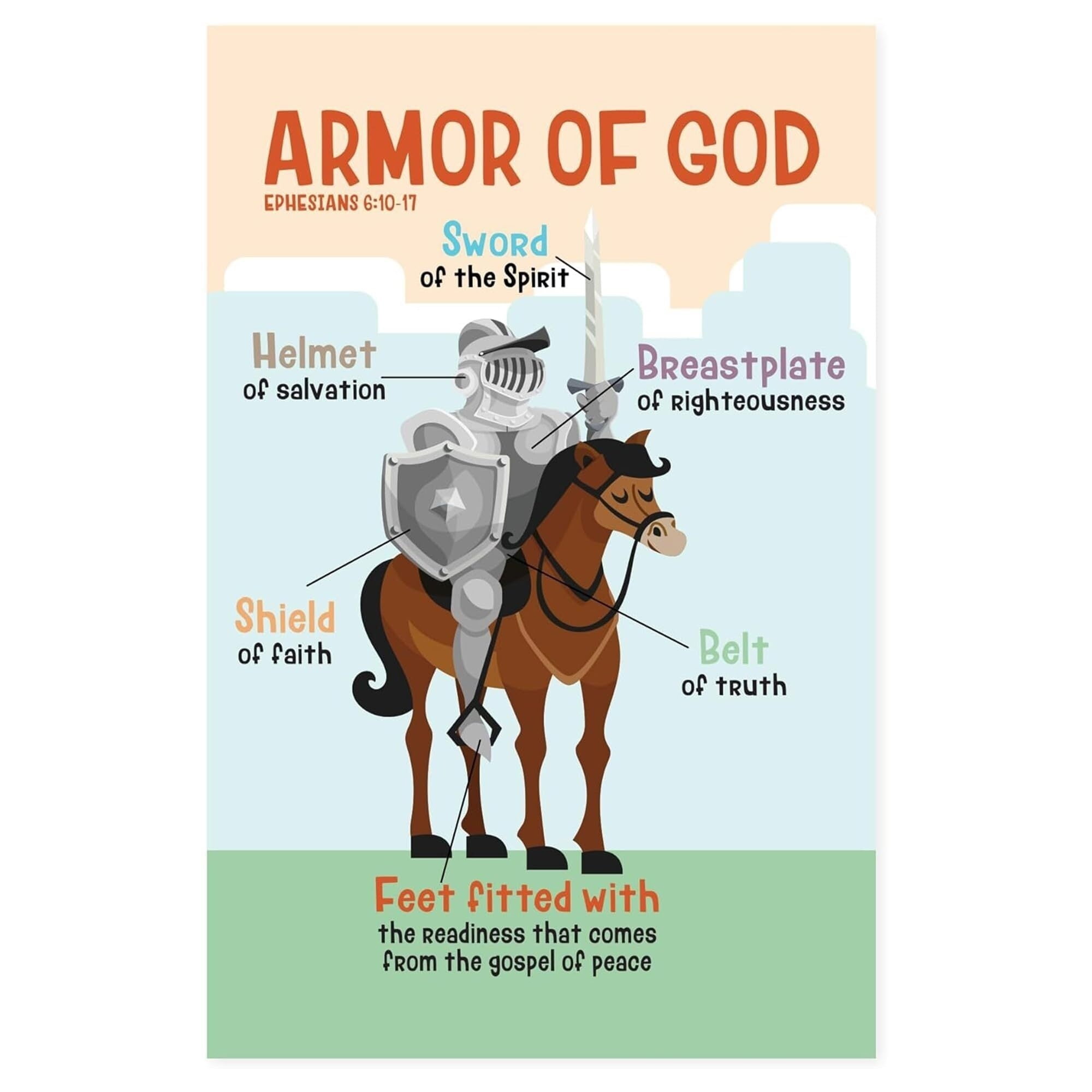 Bible Posters For Kids - Armor of God Sunday School Posters For ...