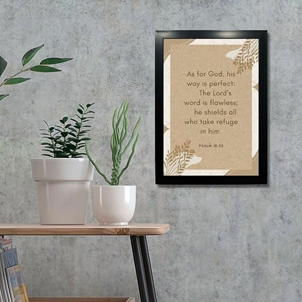 Bible Psalms Wall Frames - Bible Verses Wall Decor for Prayer Room ...