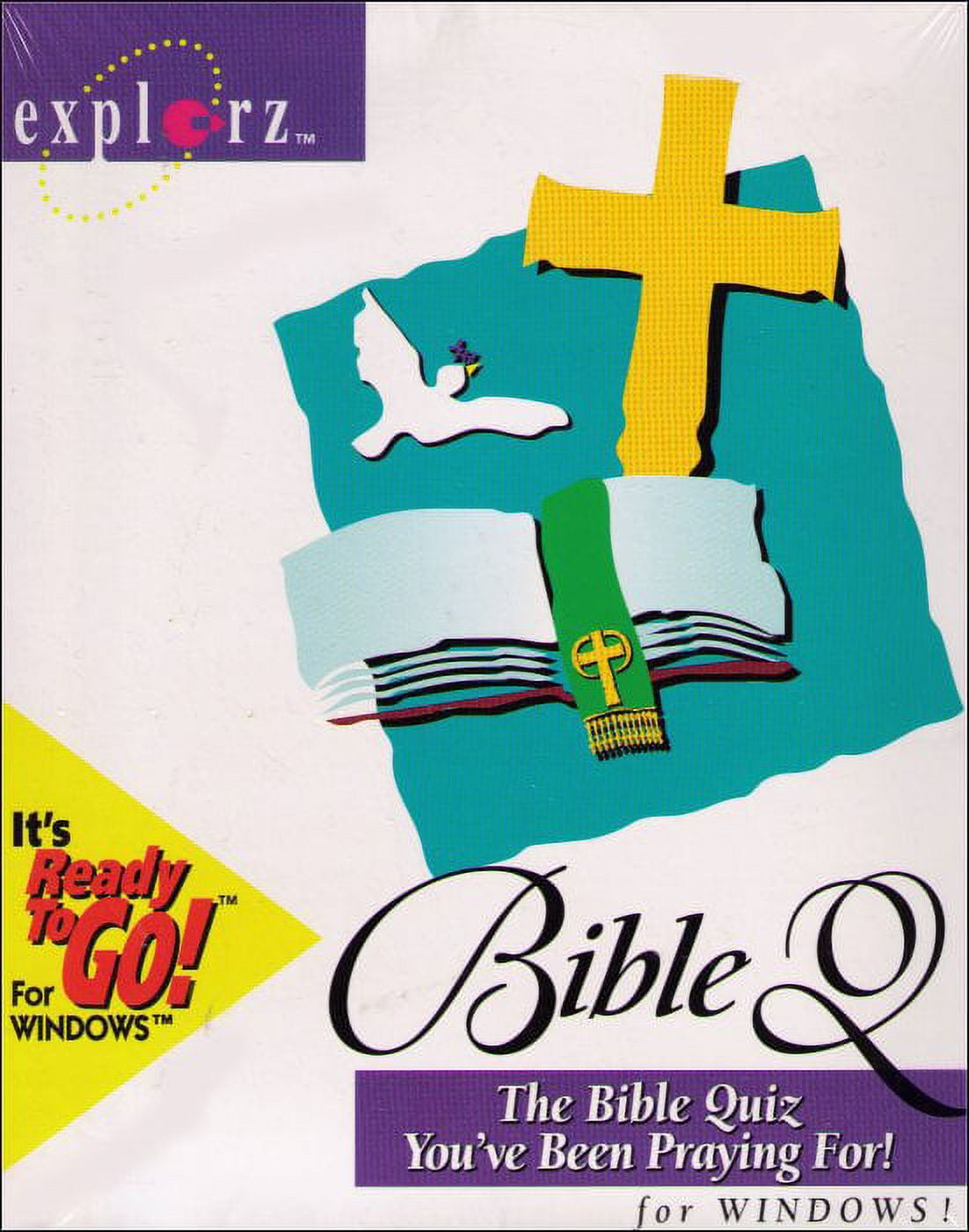 Bible Q Explorz Trivia Quiz Praying Windows PC Vintage 3.5" Disc Video ...