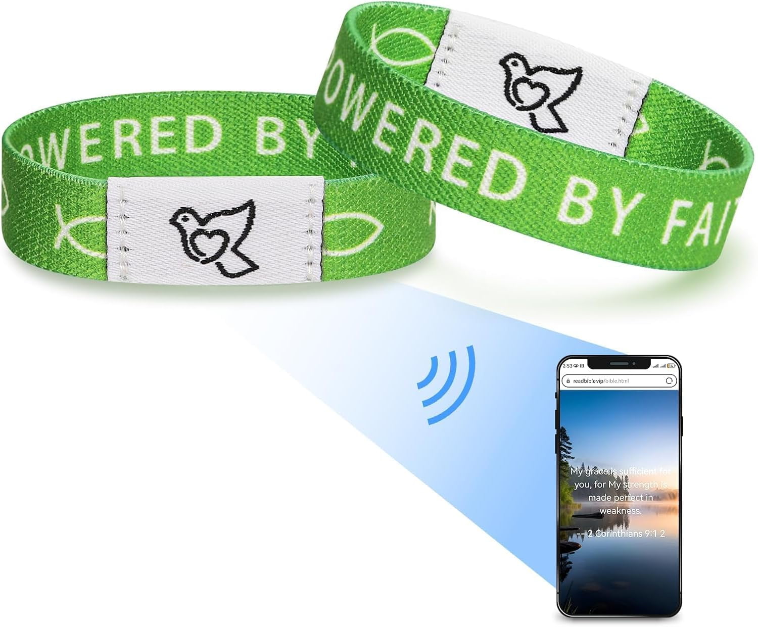 Bible Quality Verse Bracelets, Daily Bible Verse Bracelet, Bible Verse Bracelets Scan for Women ...