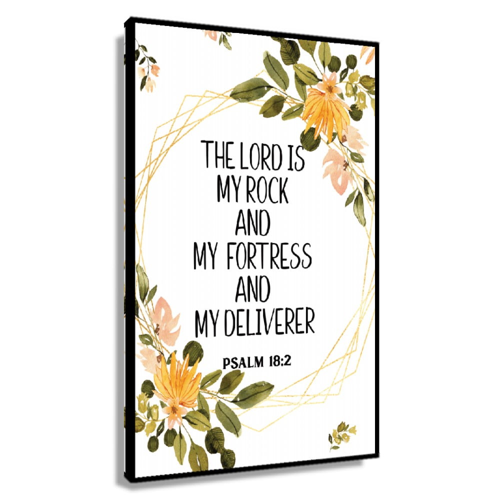 Bible Quote Wall Art Psalm 18 2 The Lord Is My Rock Printable Art ...