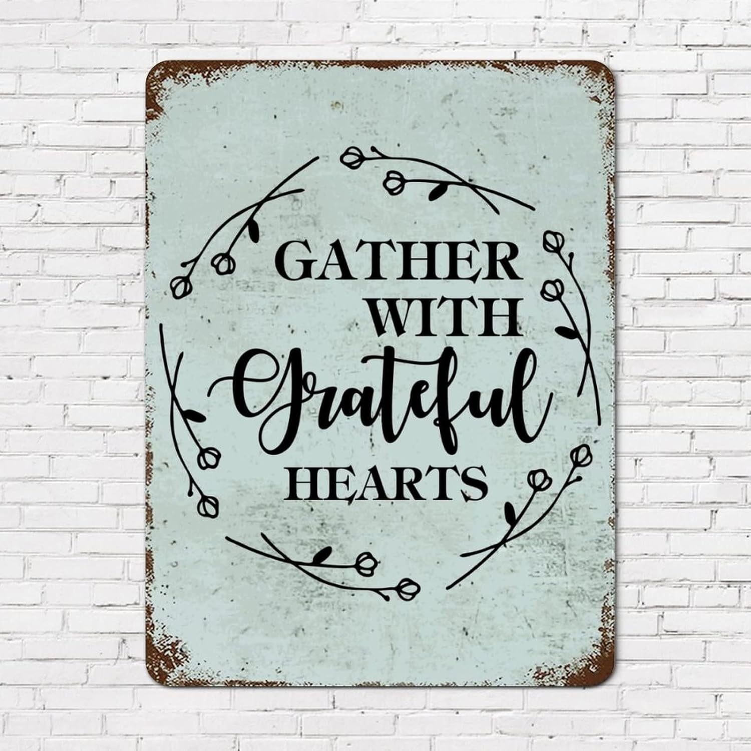 Bible Quotes Vintage Tin Sign Life Positive Quote Home Theme Gather ...