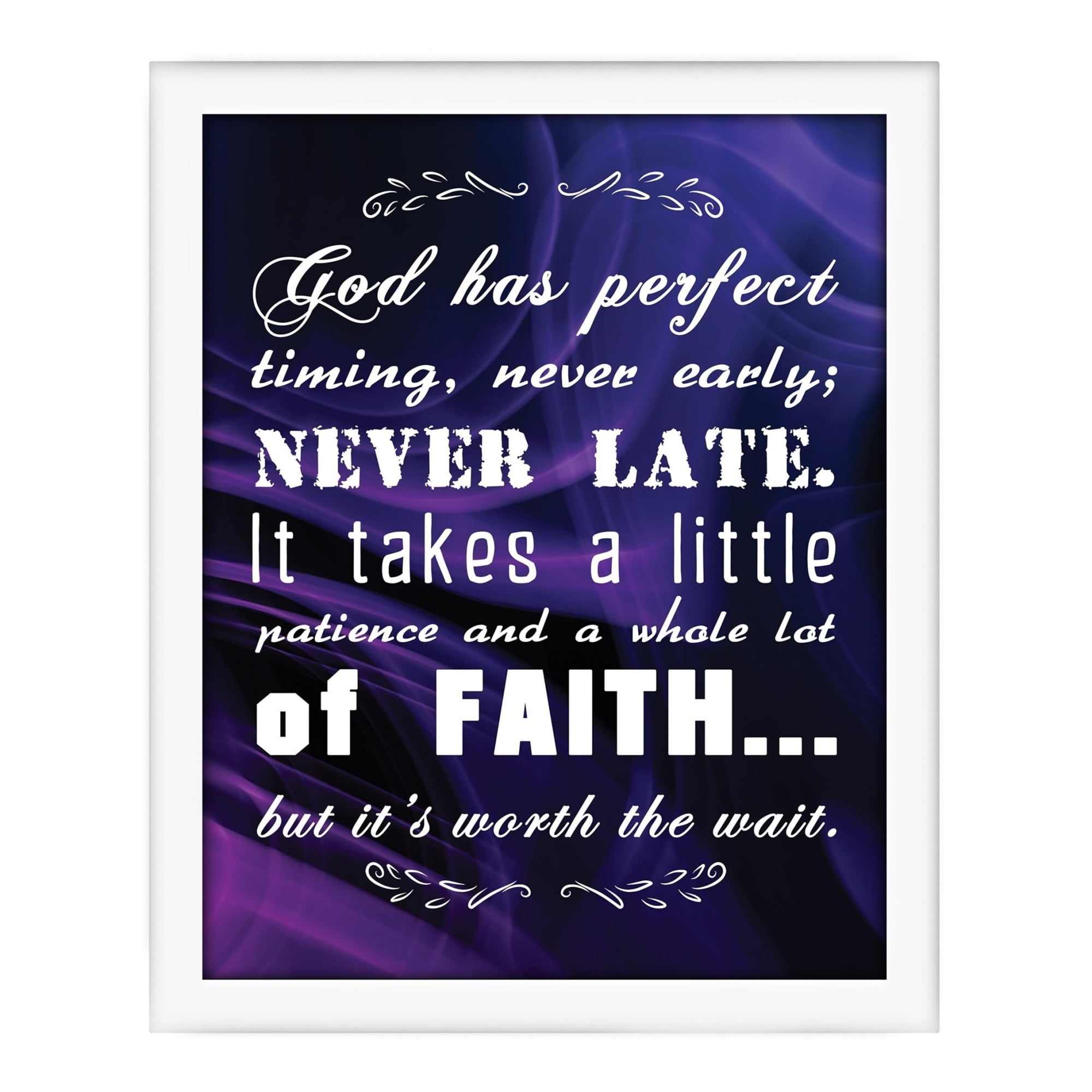 Bible Scripture - Gods Perfect Timing - Religious Posters Gifts for ...