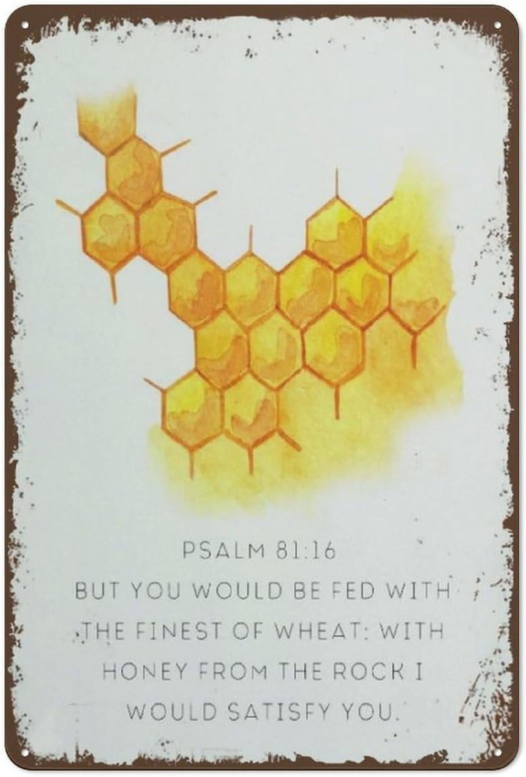 Bible Scripture Honeycomb,With The Finest Of Wheat With Honey From The ...