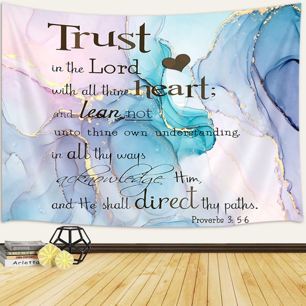 Bible Scripture Tapestry, Verse Scripture Quotes Wall Decor christian ...
