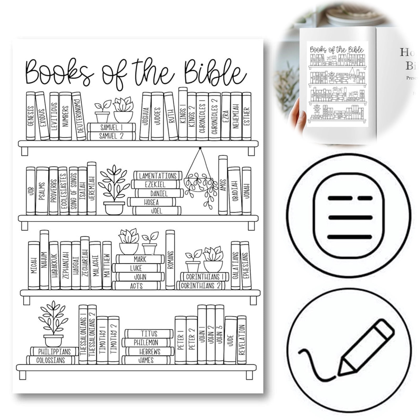 Bible Stickers,Bible Tracker Sticker,Books Of The Bible Stickers,Bible ...