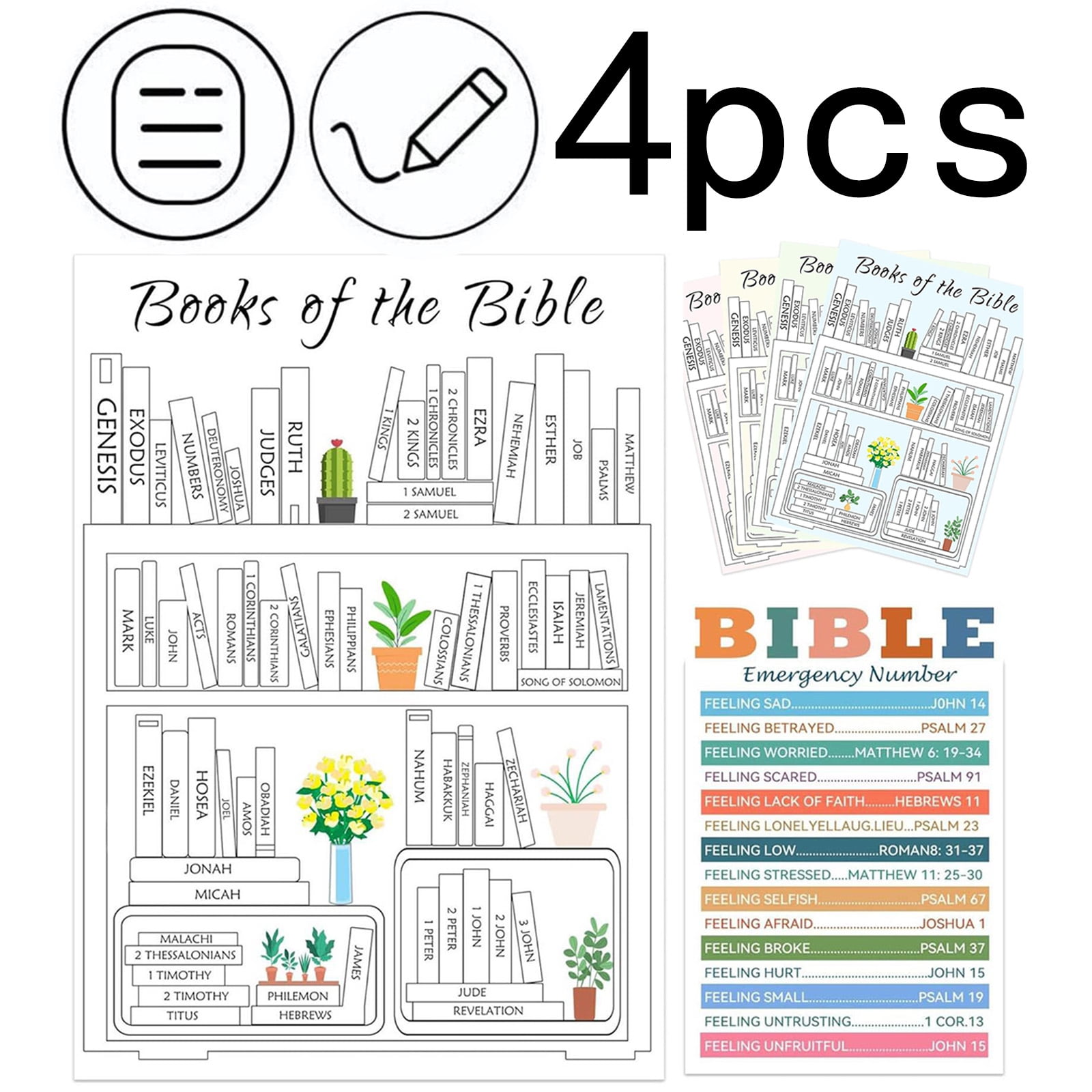 Bible Stickers,Bible Tracker Sticker,Books Of The Bible Stickers,Bible ...