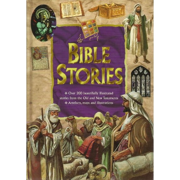 Pre-Owned Bible Stories Over 200 Illustrated Stories Hardcover Religion ...