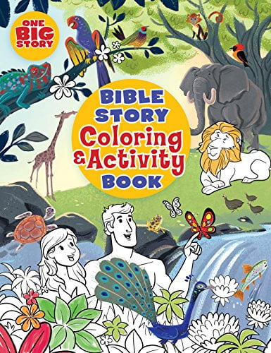 Pre-Owned Bible Story Coloring and Activity Book (One Big Story) by B&H ...