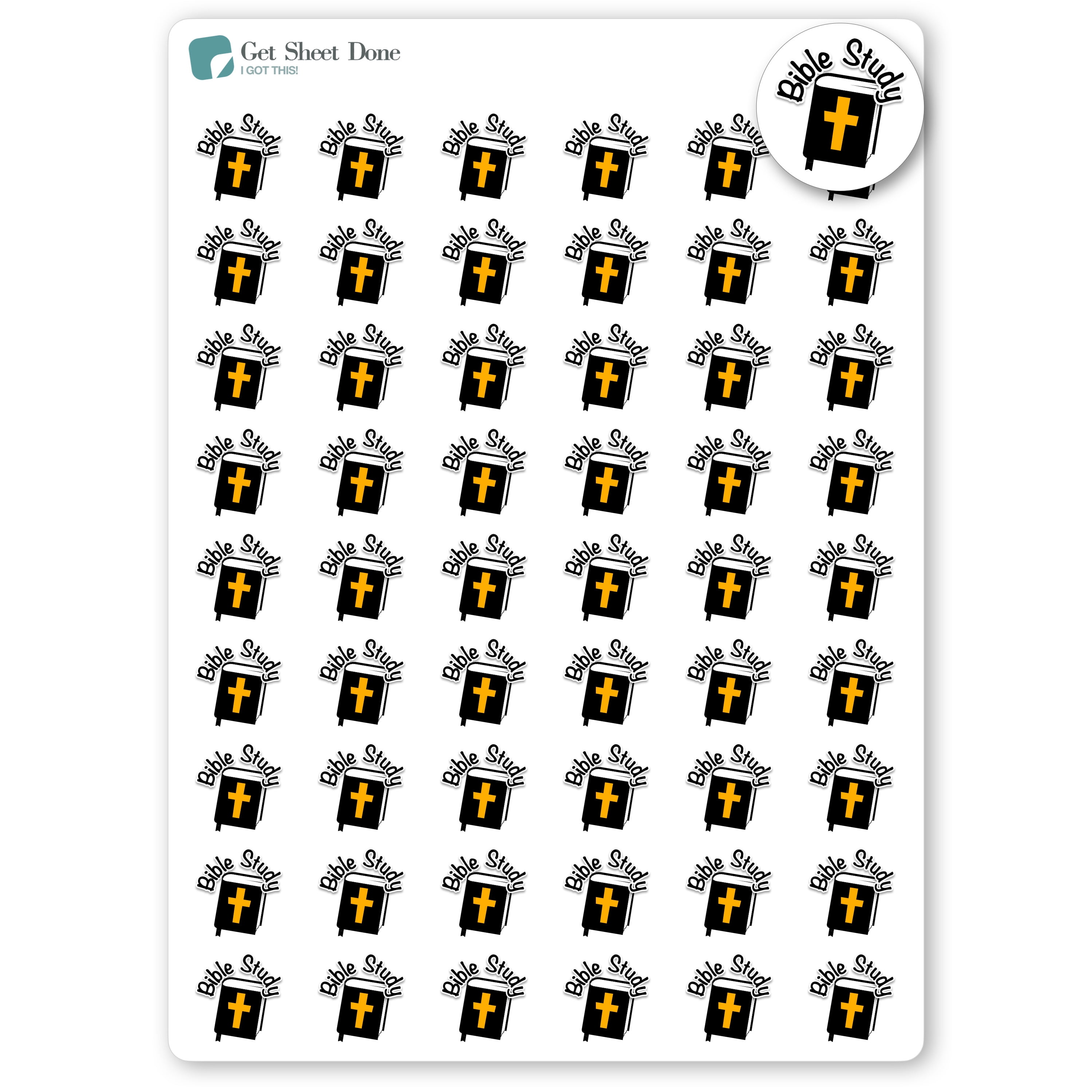 Bible Study Planner Stickers / Appointments Reminder Stickers / Bullet ...