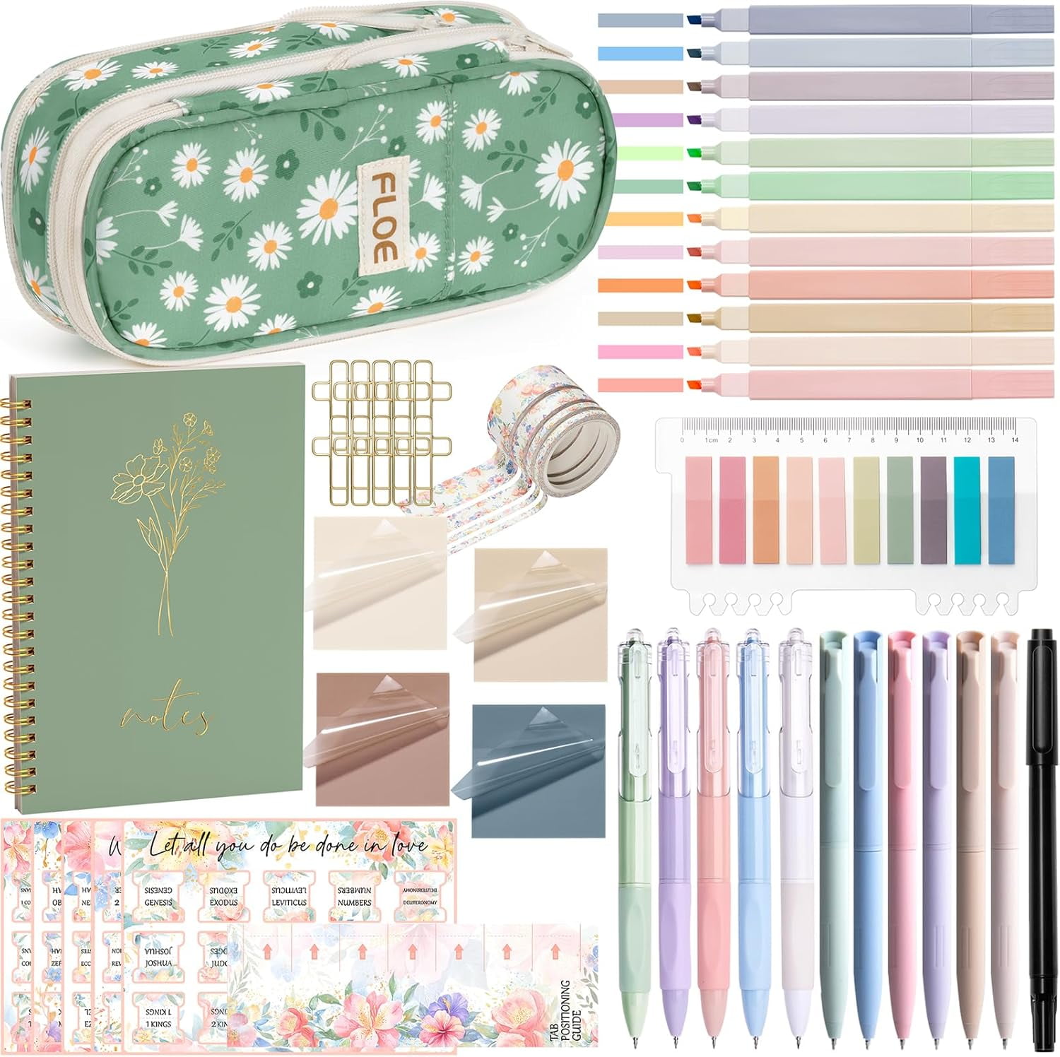 Bible Study Supplies Bible Journaling Kit for Women, Valentines Day ...