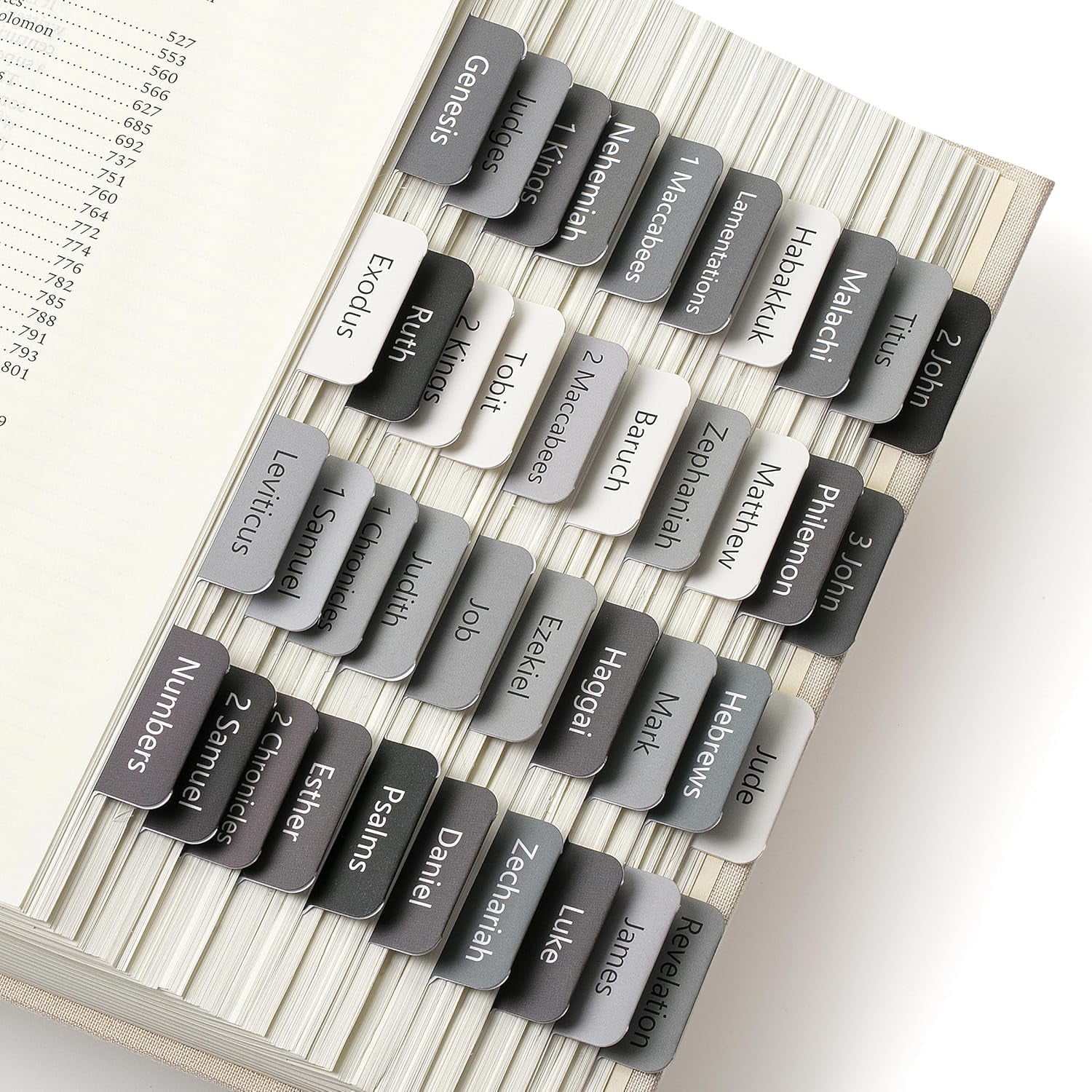 - Bible Tabs, 75 Tabs, Gray, Laminated Bible Tabs for Women and Men, Bible Tabs for Study Bible ...