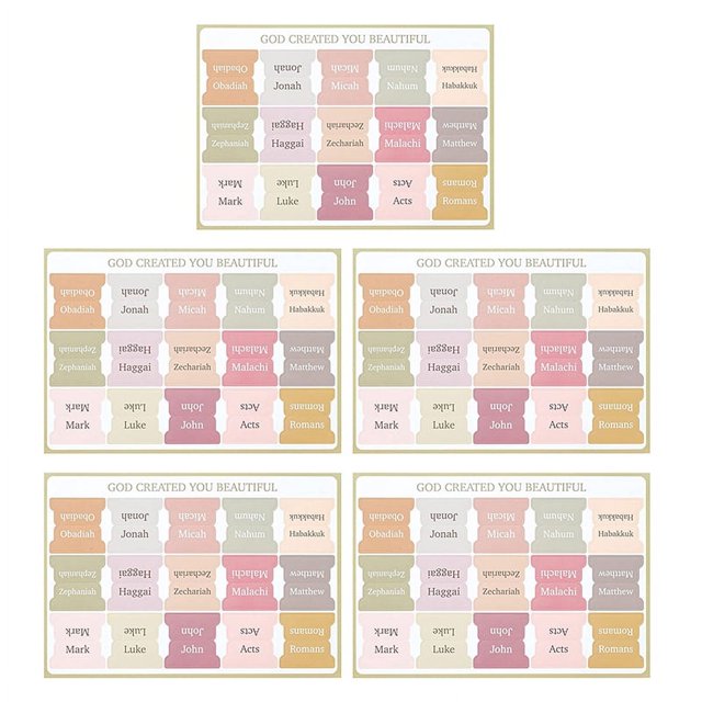 Bible Tabs,75 Tabs,Minimal Morandi,Laminated Bible Tabs For Women And ...