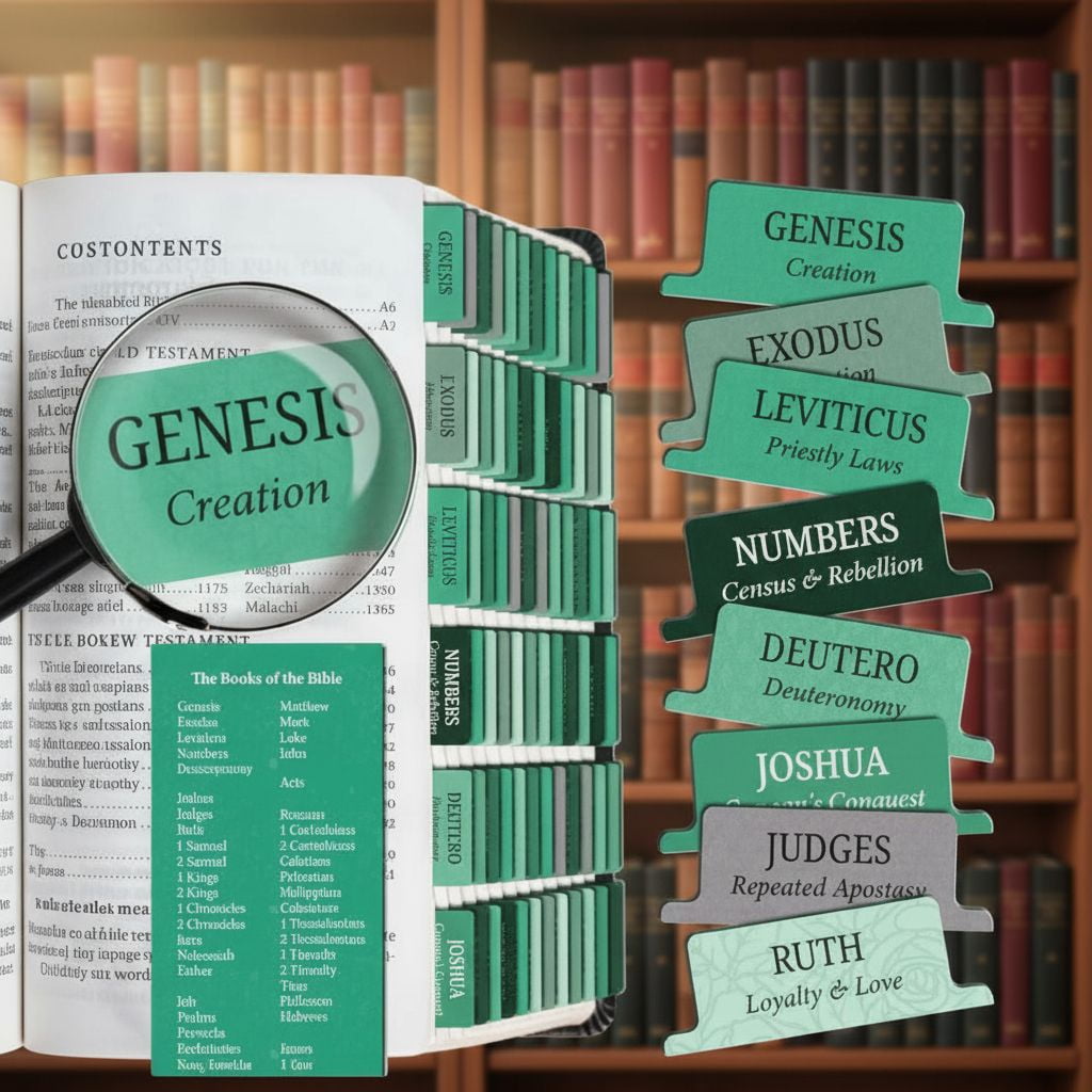 Bible Tabs Premium Tear Resistant Bible Tabs – Easy to Apply, Laminated ...