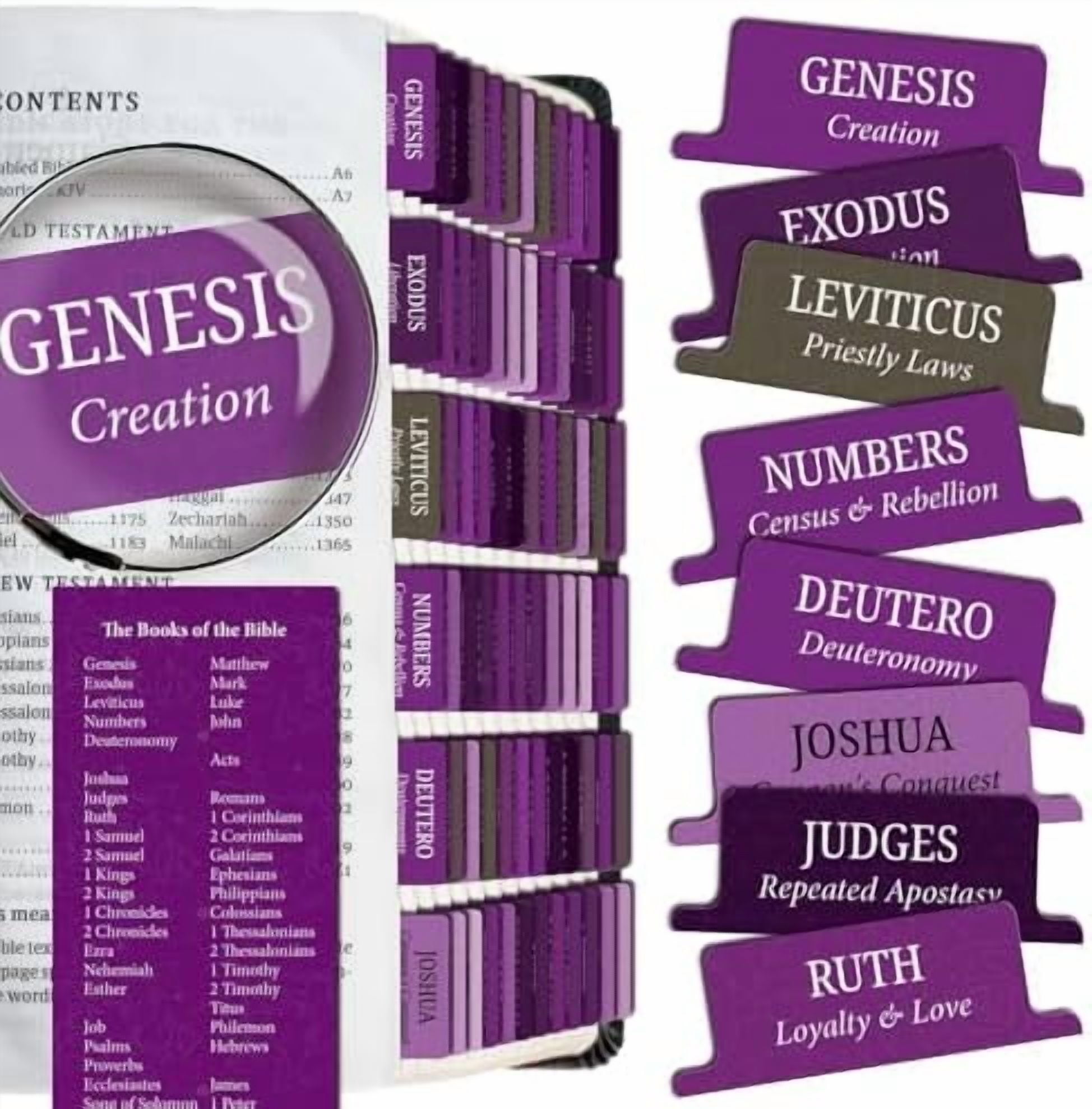 Bible Tabs Premium Tear Resistant Bible Tabs – Easy to Apply, Laminated ...