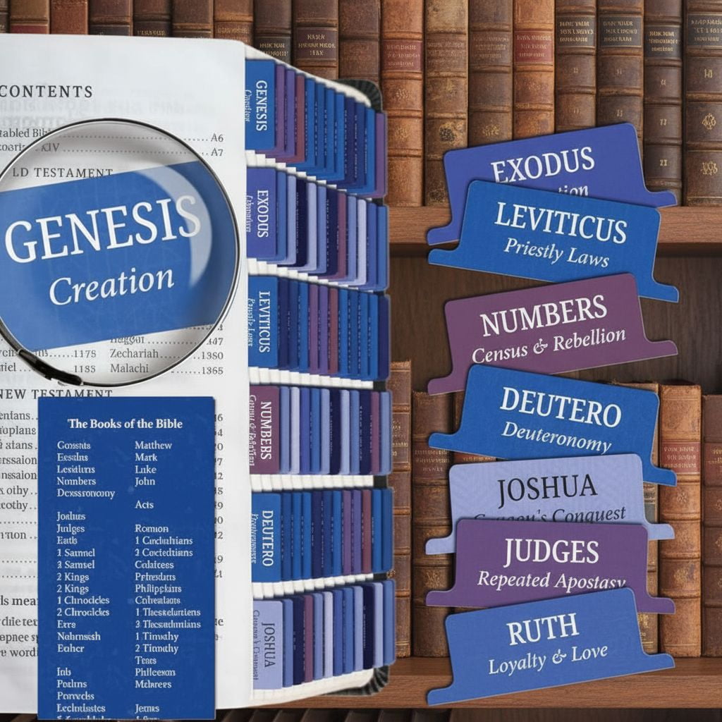 Bible Tabs Premium Tear Resistant Bible Tabs – Easy to Apply, Laminated ...