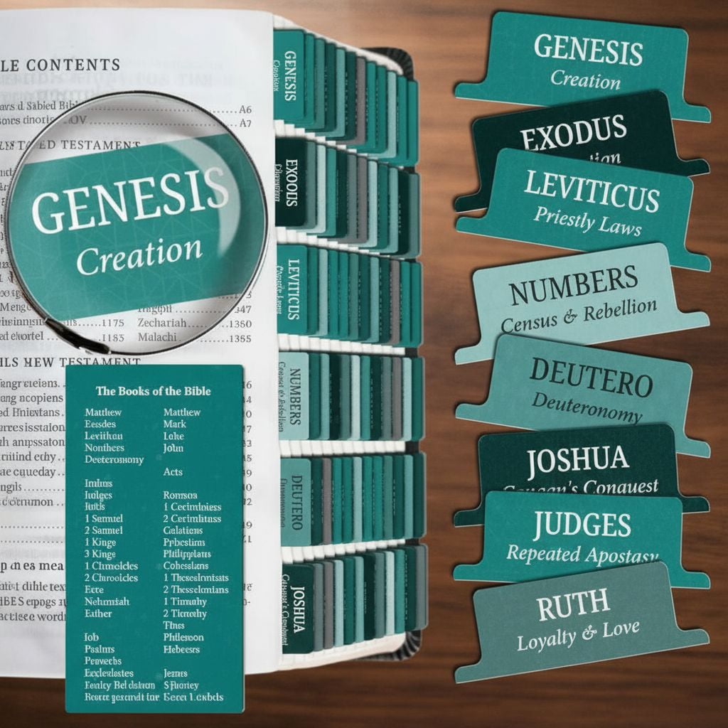 Bible Tabs Premium Tear Resistant Bible Tabs – Easy to Apply, Laminated ...