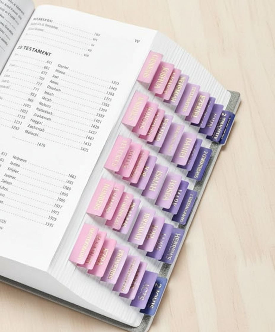 Bible Tabs for Women & Men, Laminated Bible Tabs for Study Bible, Large ...