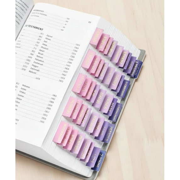 Bible Tabs for Women & Men, Laminated Bible Tabs for Study Bible, Large ...