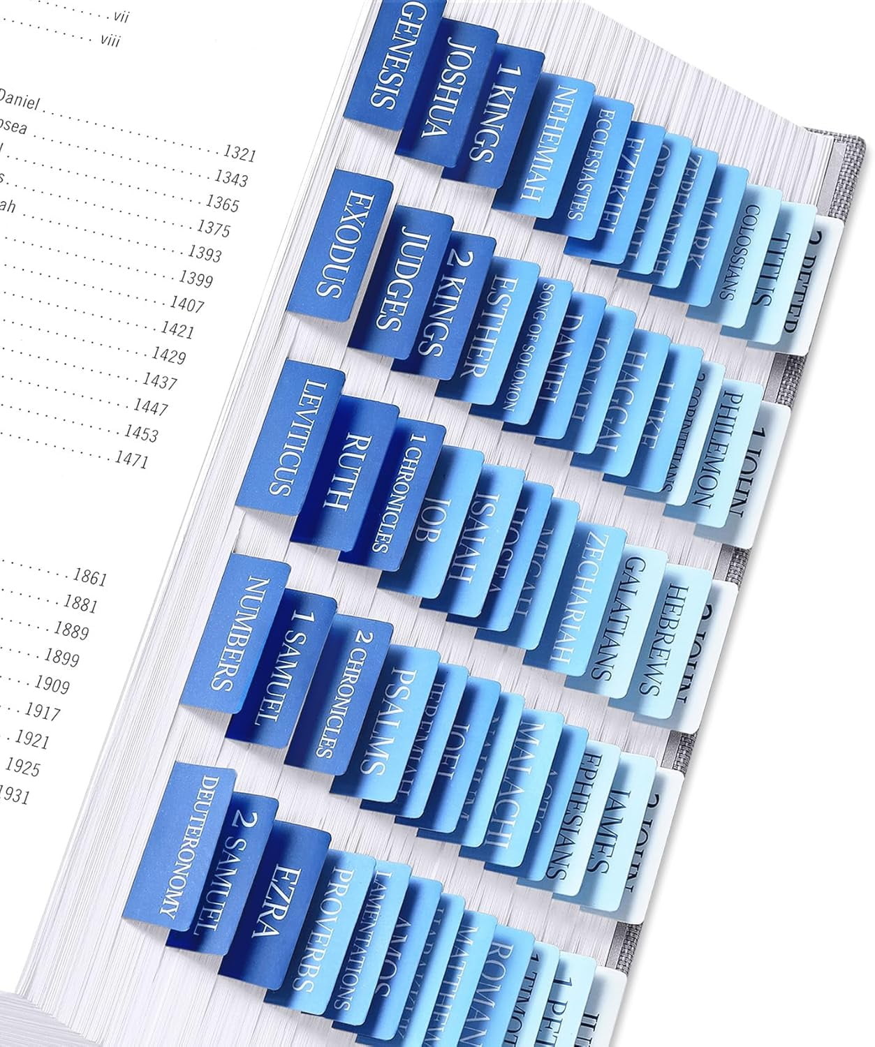 Bible Tabs for Women & Men, Laminated Bible Tabs for Study Bible, Large ...