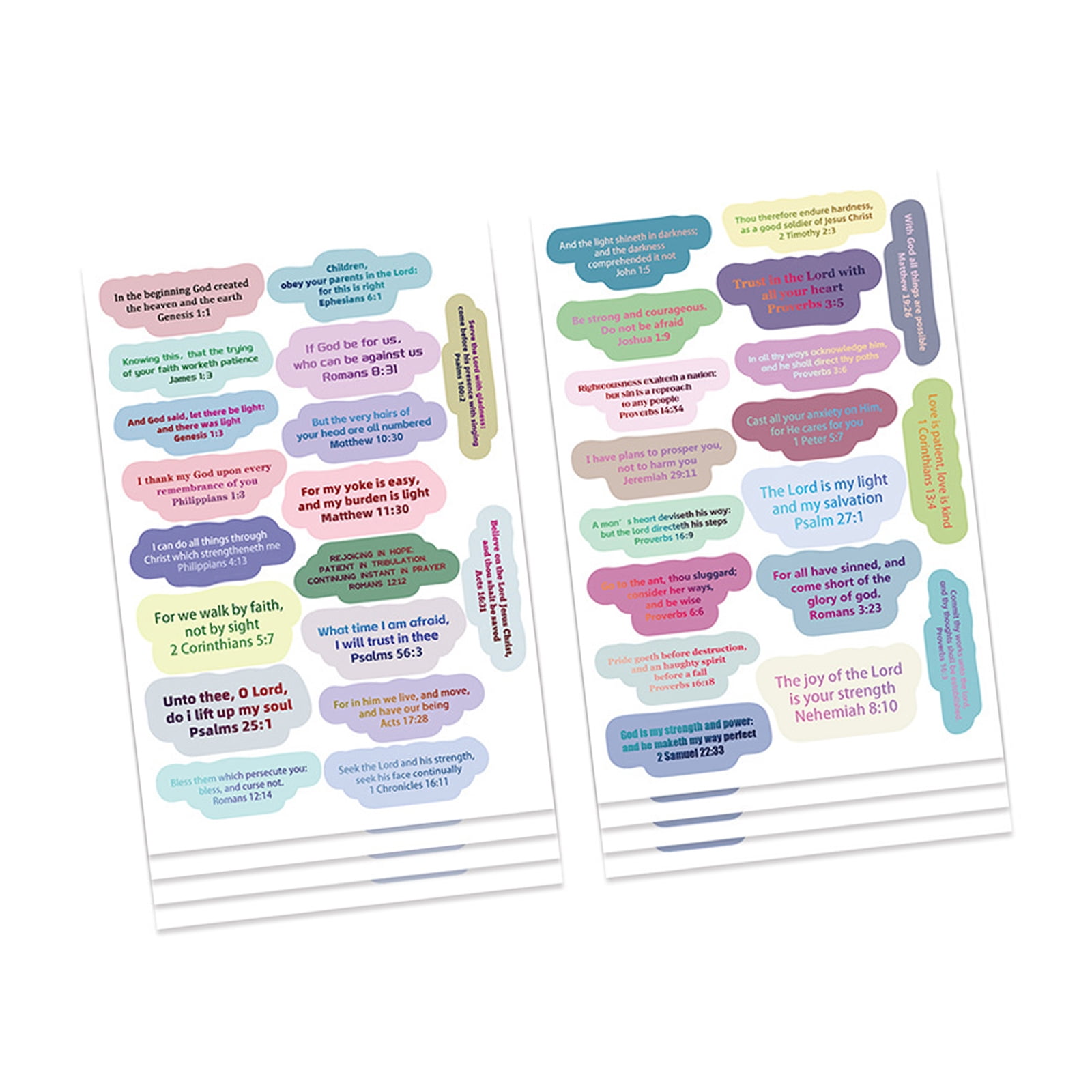Bible Theme Paper Sticker Religious Collage Sticker for Kid Art Craft ...