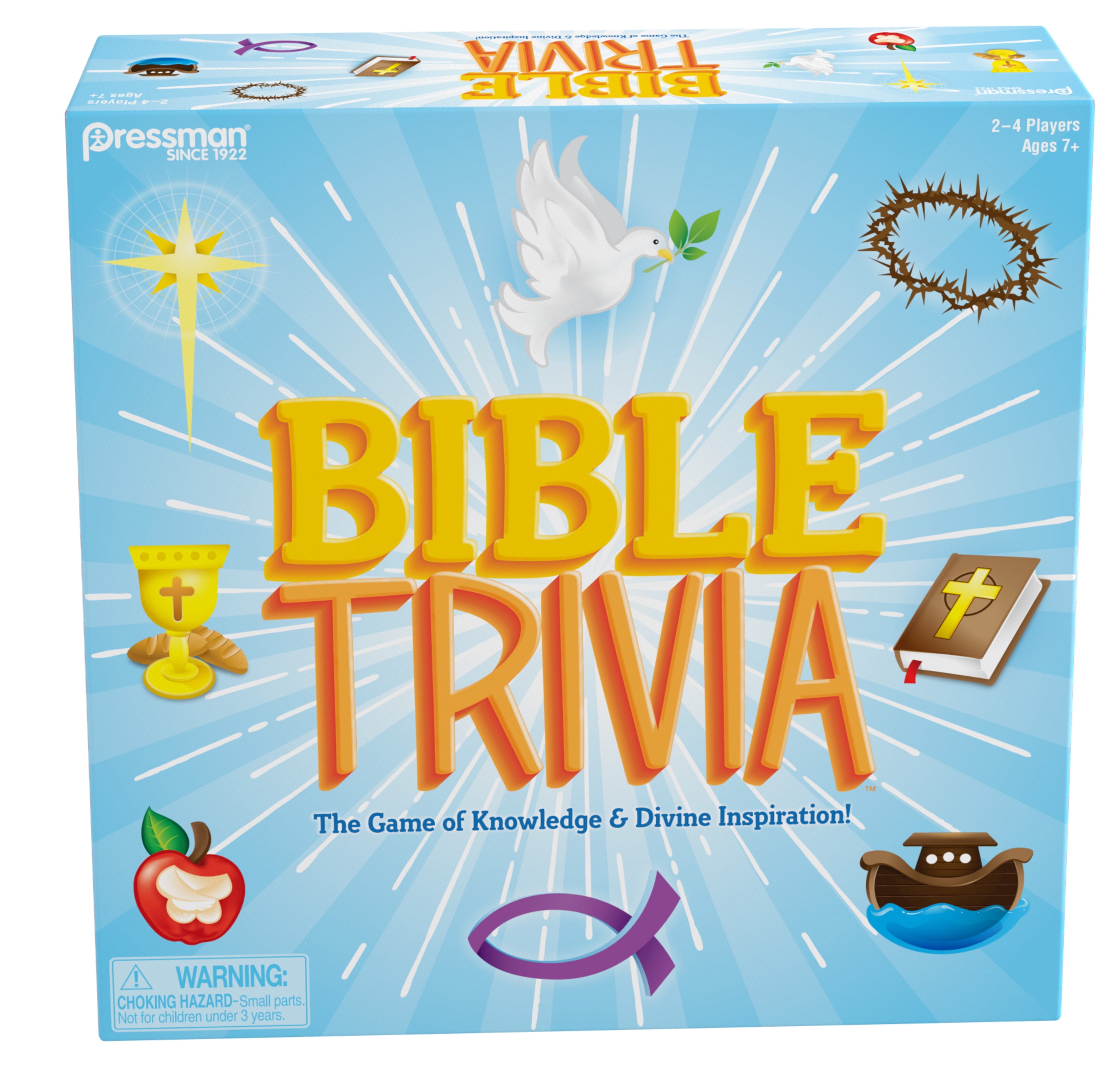 Pressman Bible Trivia - Christian Family Board Game for Kids & Adults ...
