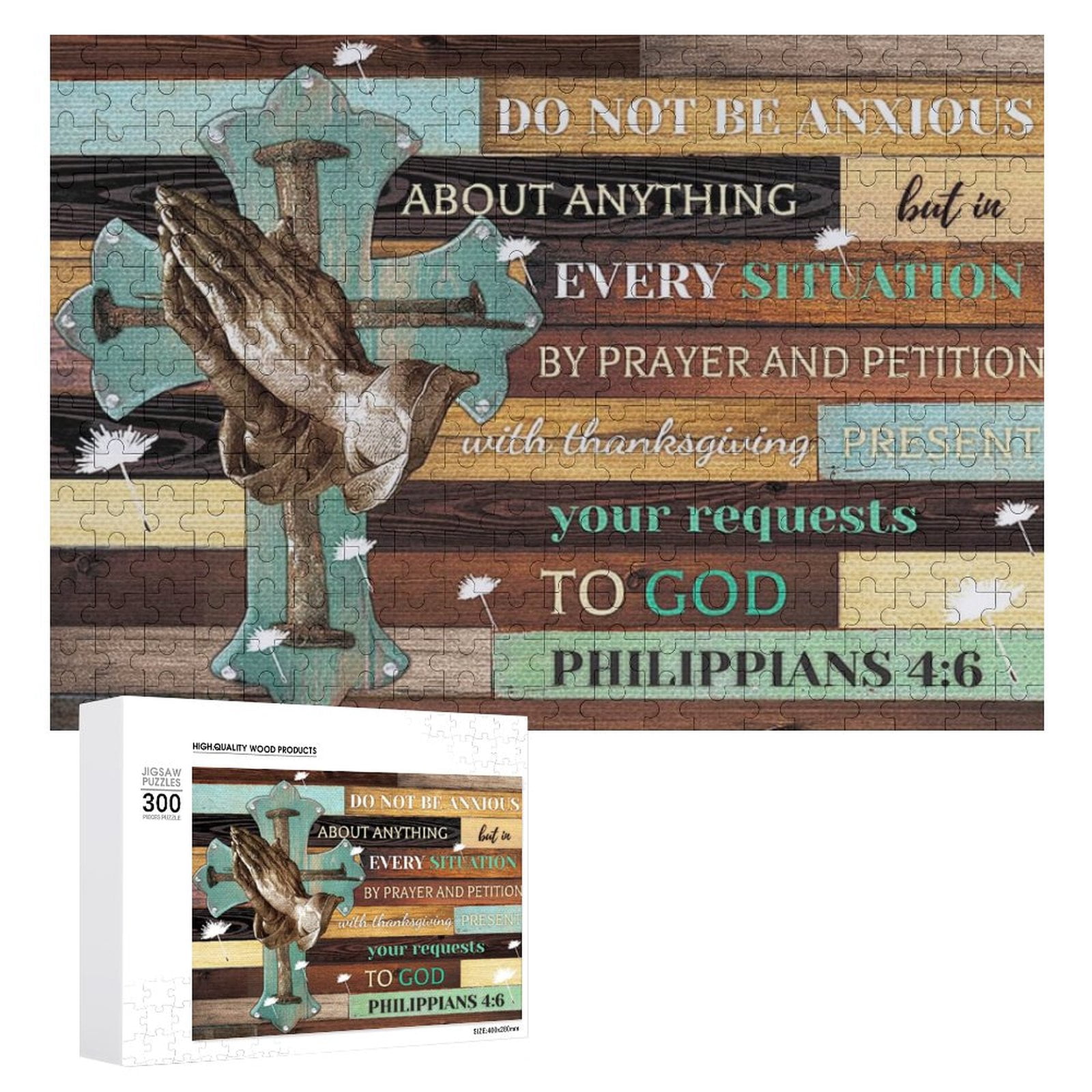 Bible Verse 300 Piece Jigsaw Puzzles for Adults and Kids - Do Not Be ...