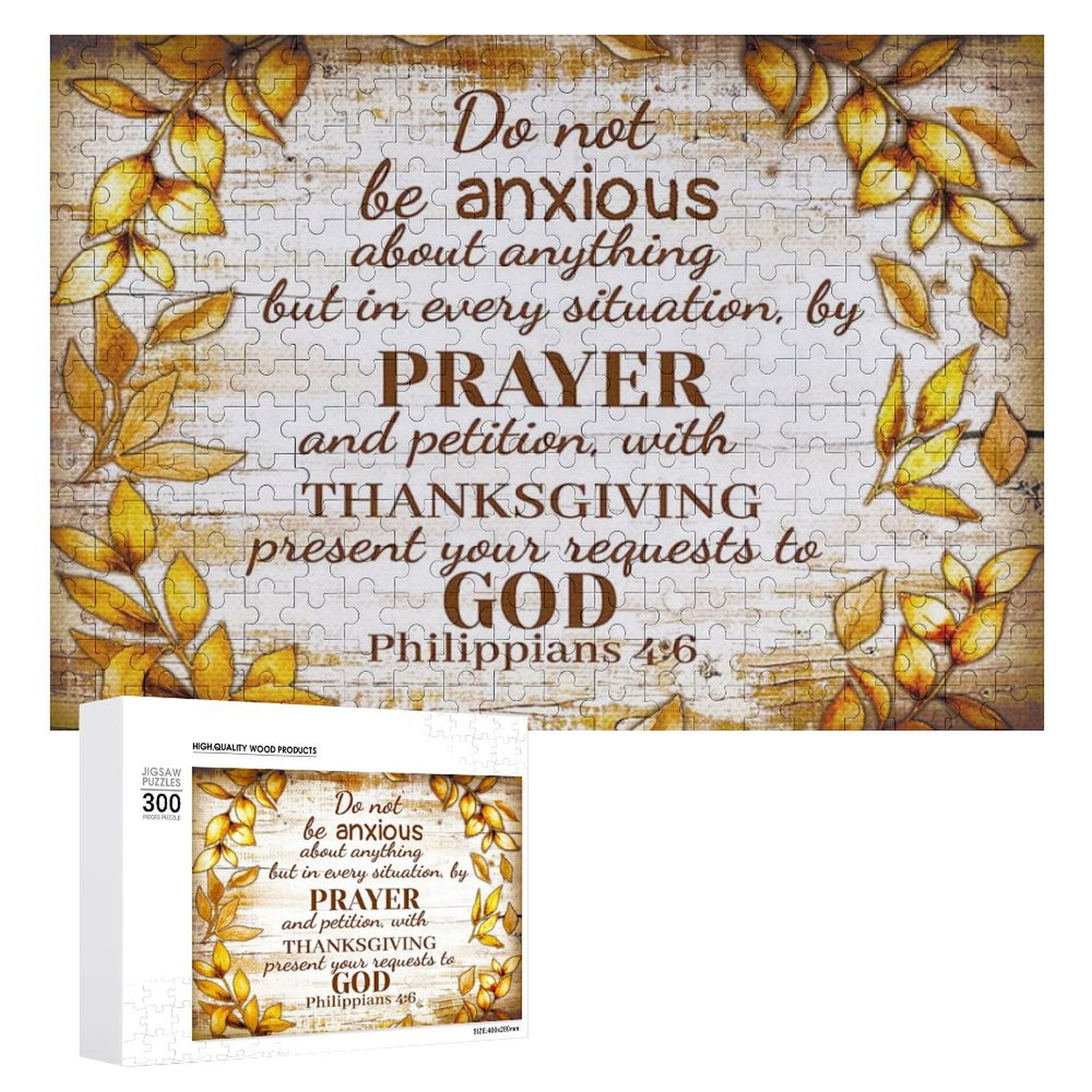 Bible Verse 300 Piece Jigsaw Puzzles for Adults and Kids - Do Not Be ...