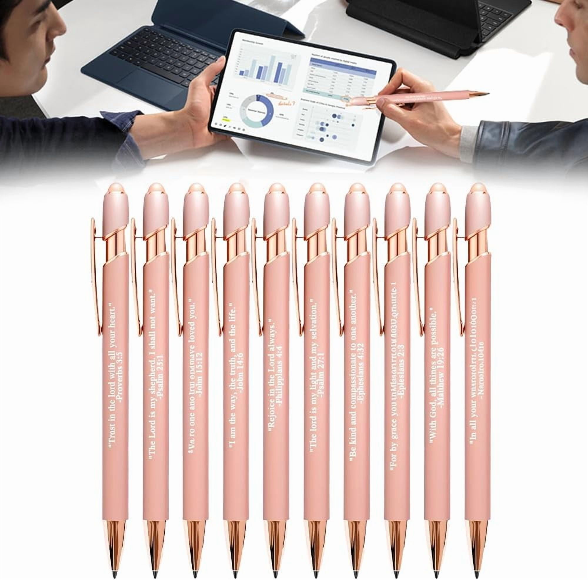 Bible Verse Ballpoint Pen Set, 2025 New Scripture Pens, Inspirational ...