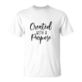 Bible Verse Black Graphic Created With A Purpose Christian TShirt ...