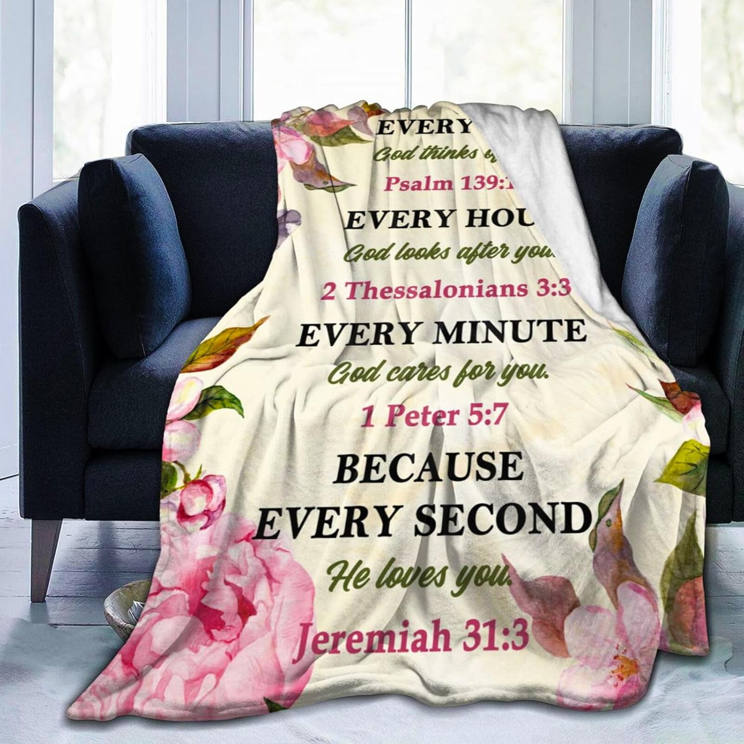 Bible Verse Blanket Religious Gifts for Women Christian Throw Blankets ...