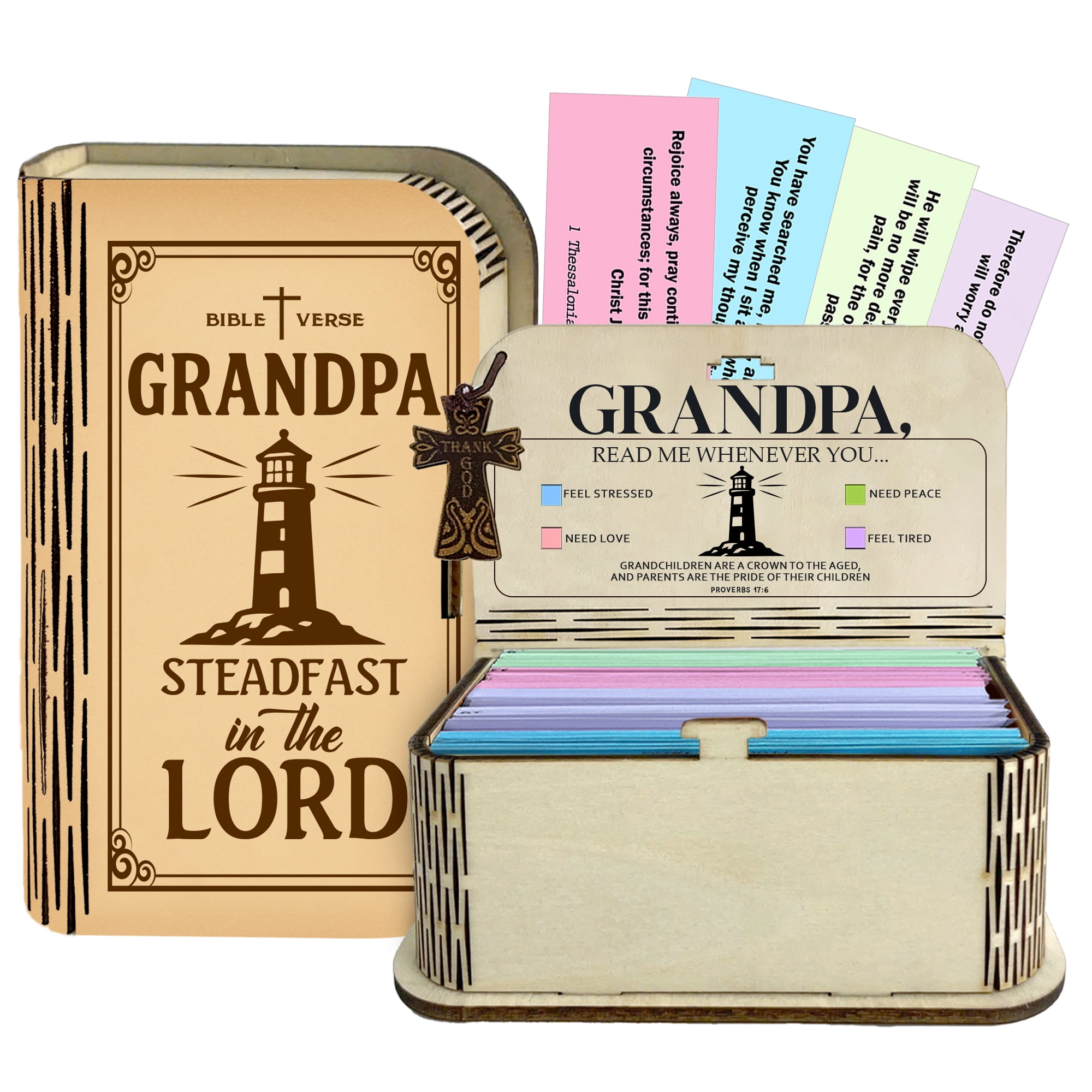 Bible Verse Box for Grandpa – 150 Inspirational Scripture Cards ...