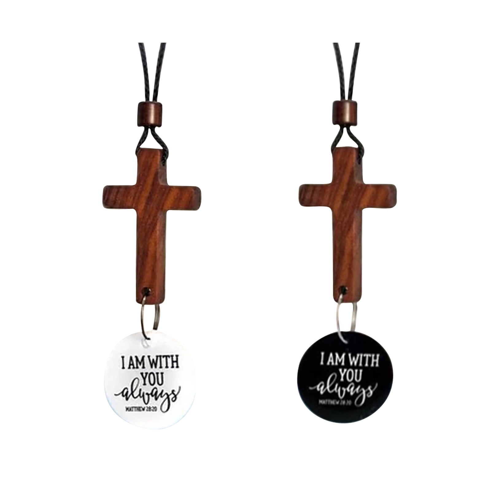 Bible Verse Car Rearview Hanging Cross Ornament，Beautiful Simple ...