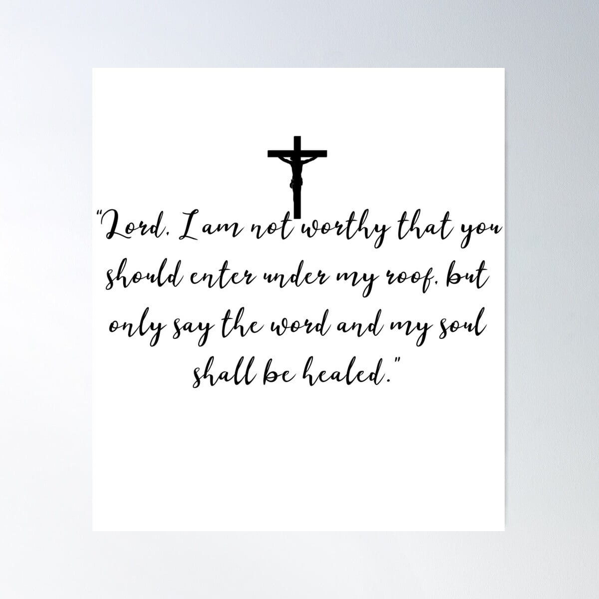 Bible Verse, Catholic, Prayer Poster Wall Art, Modern Wall Decor For ...