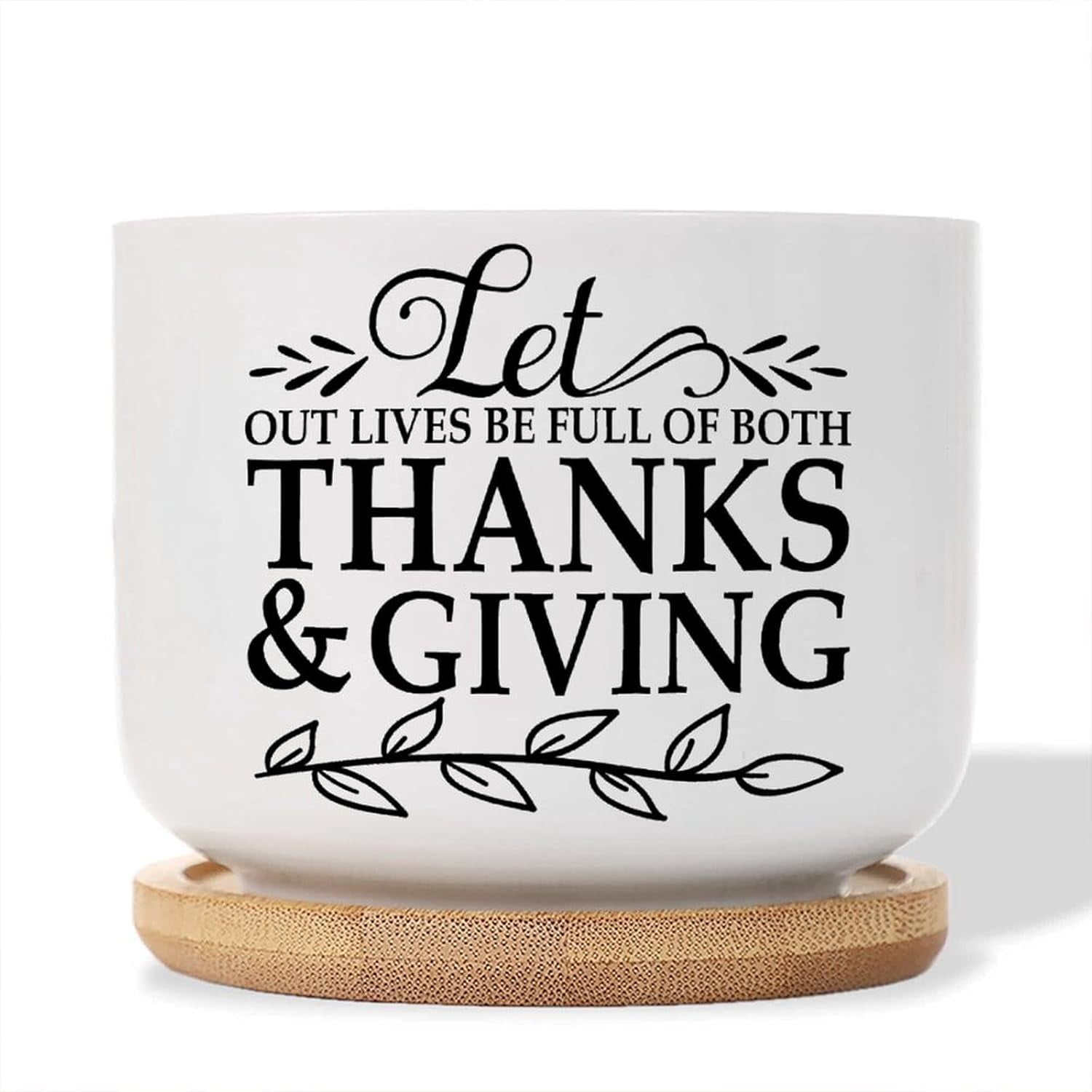 Bible Verse Ceramic Flower Pot For Plants With Drainage Holes And ...