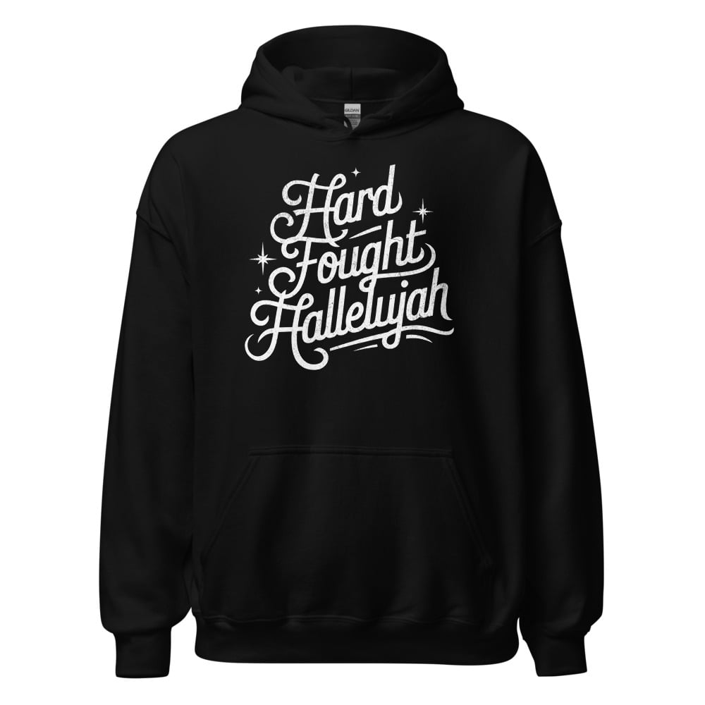 Bible Verse Christian Jesus Unisex Hoodie, Hard Fought Hallelujah (M ...