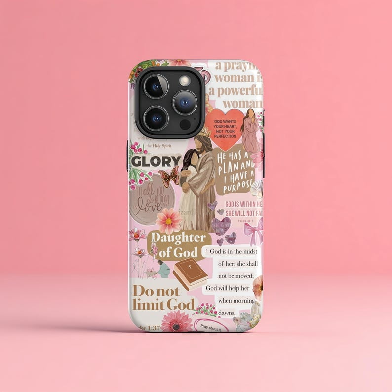 Bible Verse Collage Phone Case for iPhone 11 to 17 – Christian ...