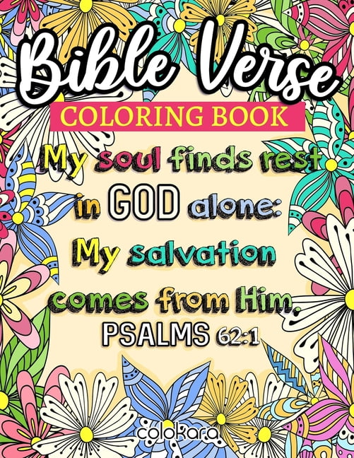 Bible Verse Coloring Book: 50 Inspirational Verses to Color and Reflect ...