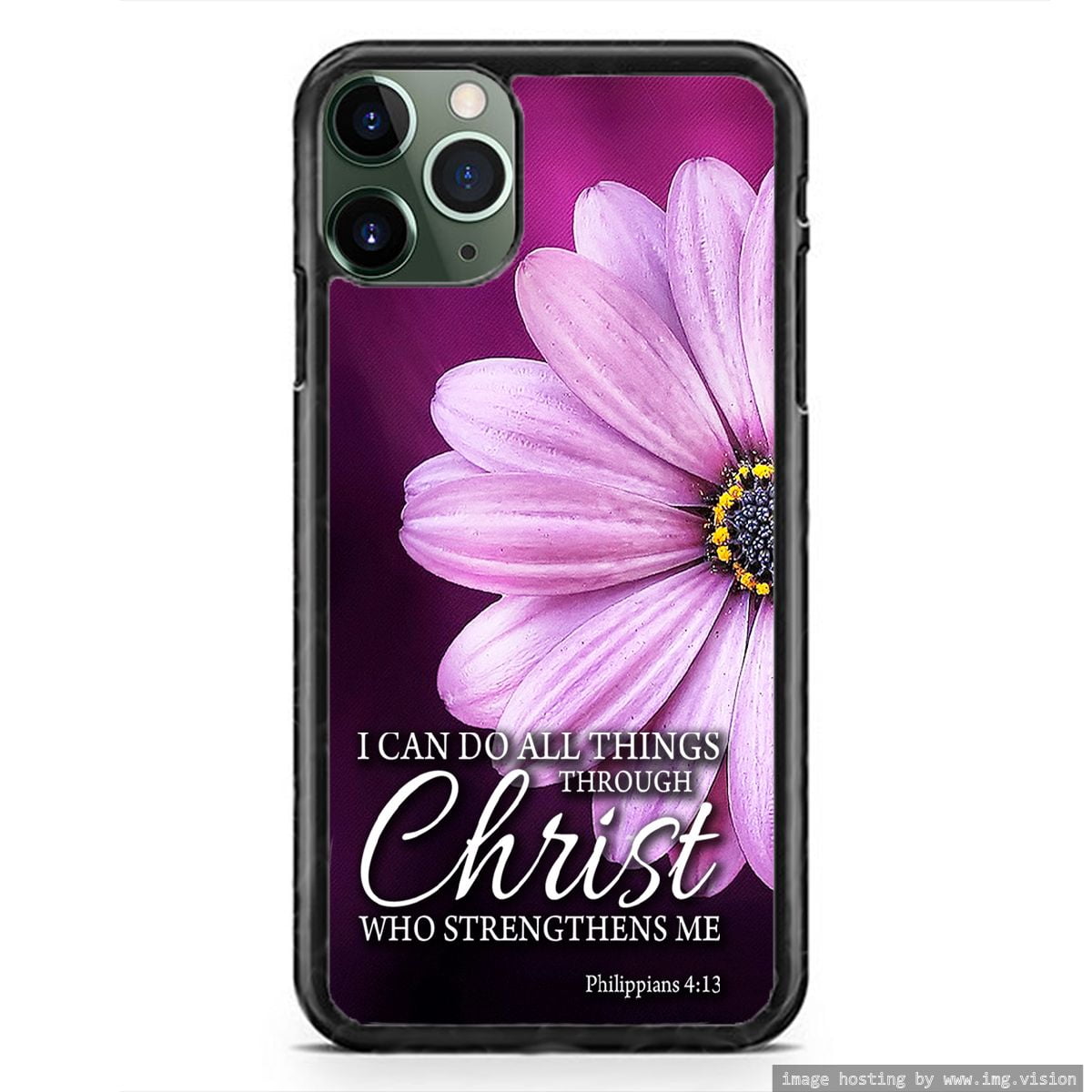 Bible Verse Cross Christian Case Jesus Slim Hard Rubber Custom Case ...