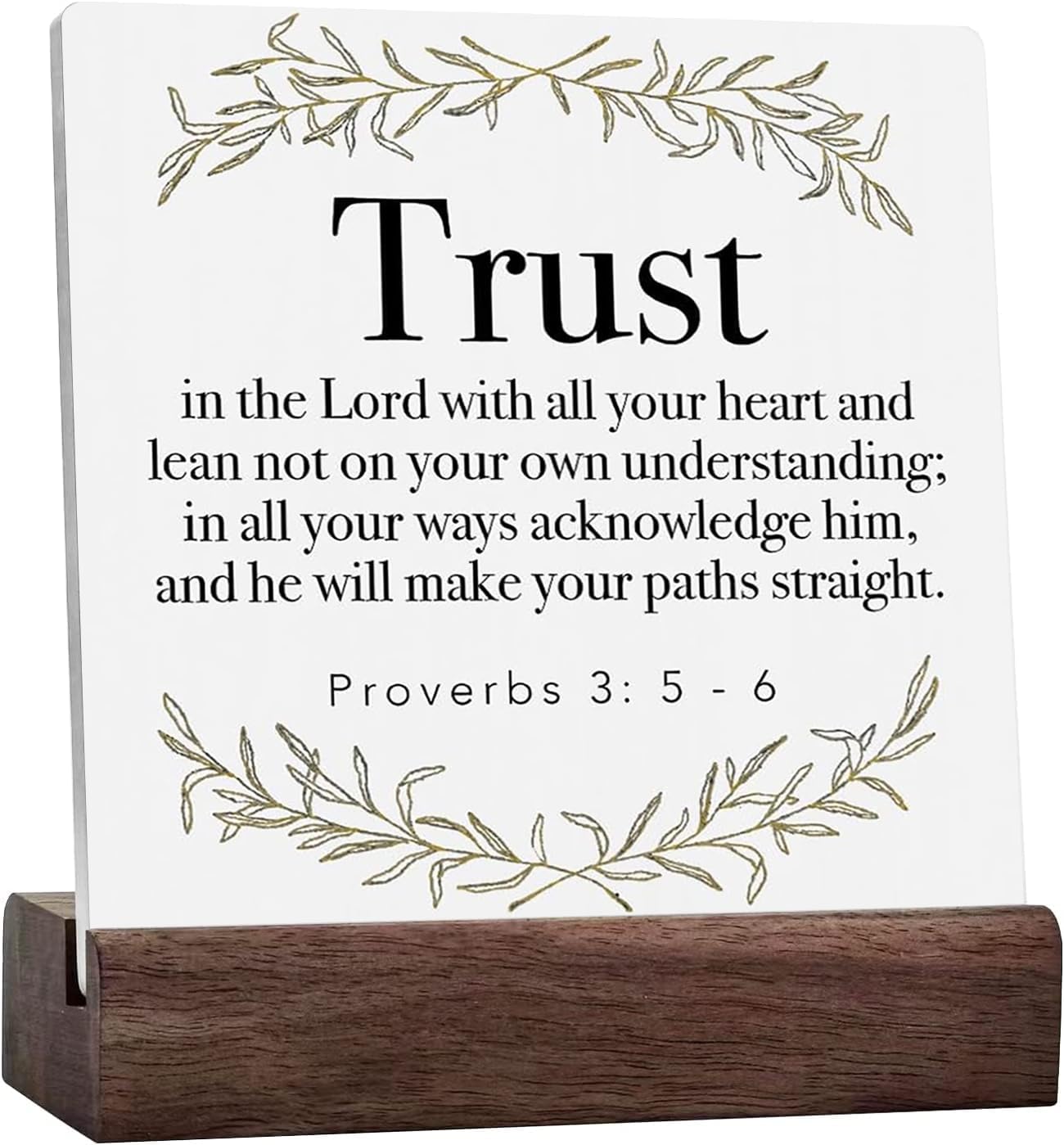 Bible Verse Decorative Signs Plaques Ceramic Sign Desk Decor ...