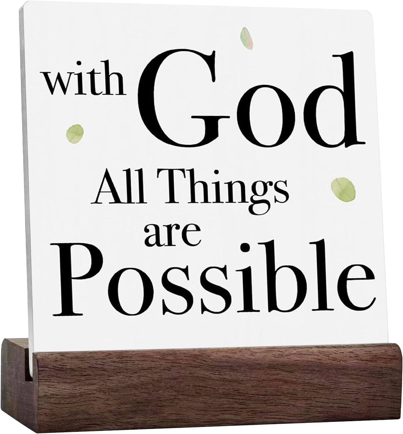 Bible Verse Decorative Signs Plaques Desk Decor, Inspirational ...